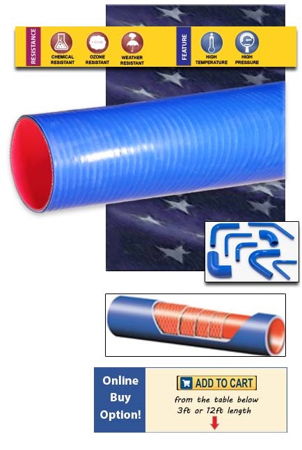 CV4 4-PLY SILICONE HOSE