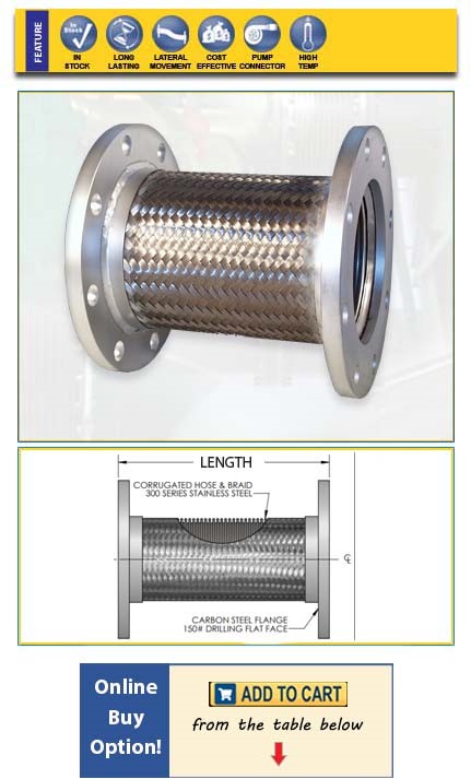 HOSECRAFT USA FLANGED BRAIDED CONNECTORS